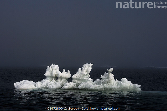 Stock photo of Iceberg off the coast of Wrangel Island, Far Eastern ...