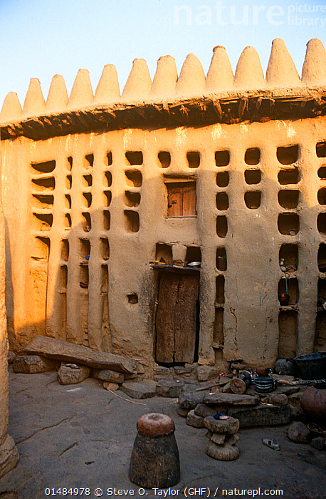 Stock photo of Grain house in Dogon village. Mali, 2005-2006 ...