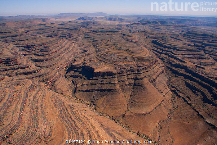 Stock photo of Aerial view of Hunsberge / Huns Mountains, Namibia ...