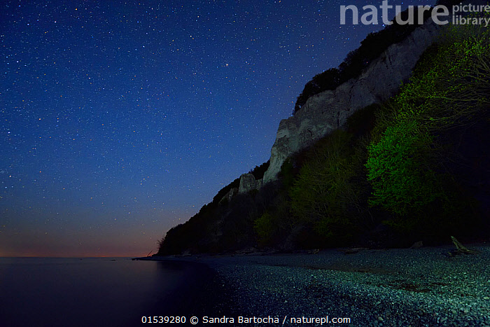 Stock photo of Limestone coast on Baltic sea from Koenigstuhl to ...