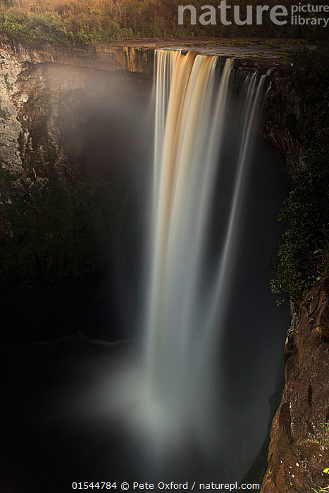 Stock photo of Kaieteur Falls is the world's widest single drop ...