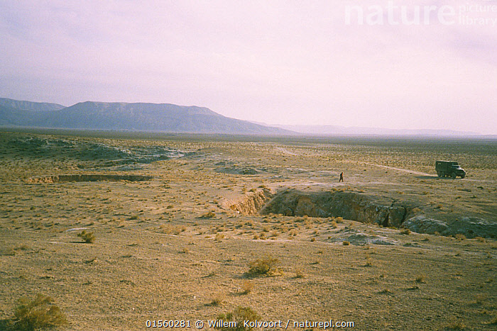 Stock photo of Landscape of Turkmenistan, with cave of the Blind loach ...