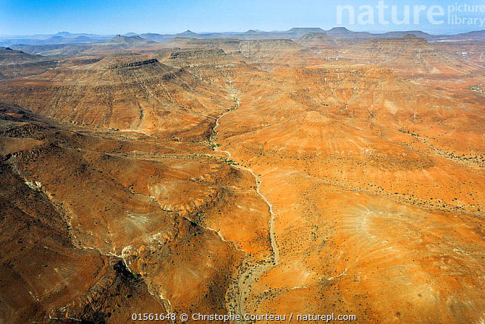 Stock photo of Aerial view of Kaokoland in the far North-West of ...