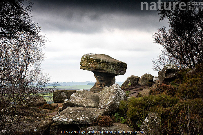 Stock photo of Druids Writing Desk, rock pedestal created by variable ...