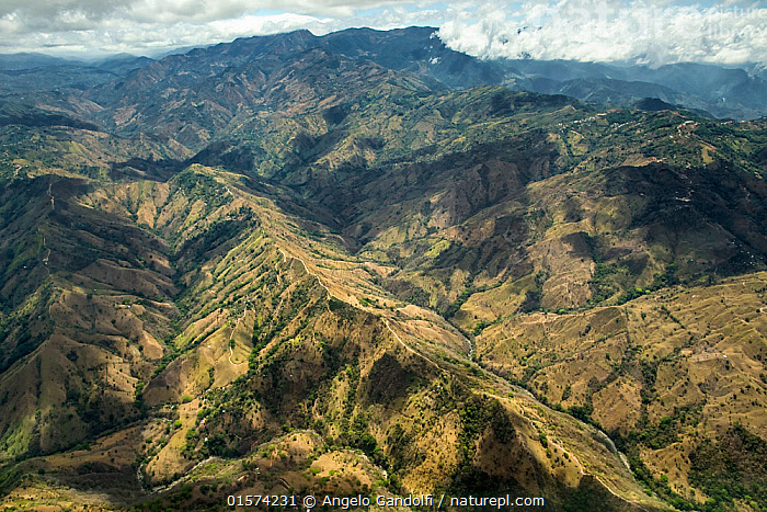 Stock photo of Aerial view of central Costa Rica, aerial view showing ...
