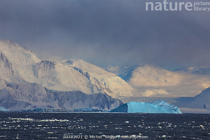 Stock photo of Icebergs, Cape Hallett, Ross Sea, Antarctica ...