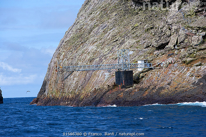 Stock photo of Landing wharf on Malpelo Island National Park, UNESCO ...