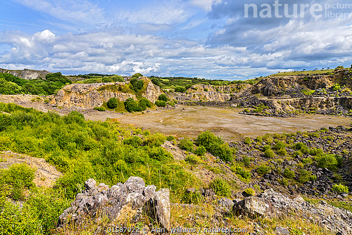 Stock photo of Minera Limeworks disused limestone quarry now a North ...