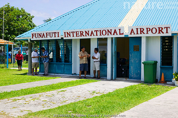 Stock photo of Funafuti Airport on Funafuti Atoll, Tuvalu, March 2007 ...