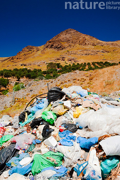 Stock photo of Landfill site in Eresos, Lesbos, Greece. June 2011 ...