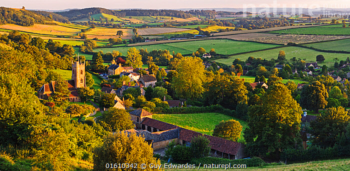 Stock photo of Corton Denham Village, Somerset, England, UK, July 2007 ...