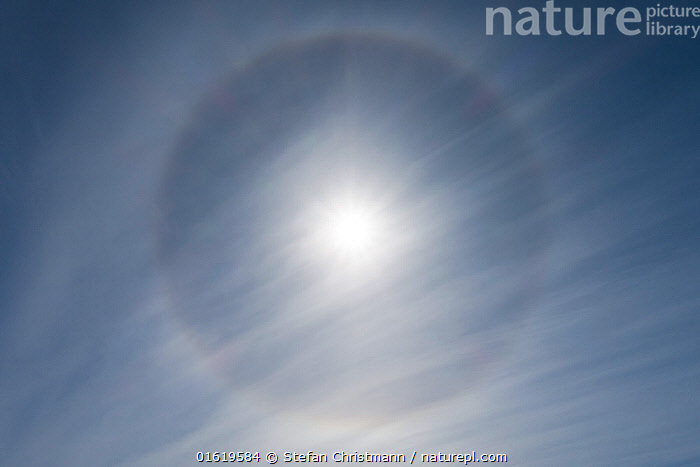 Stock photo of Sunbow, halo around sun. Atka Bay, Antarctica. January ...