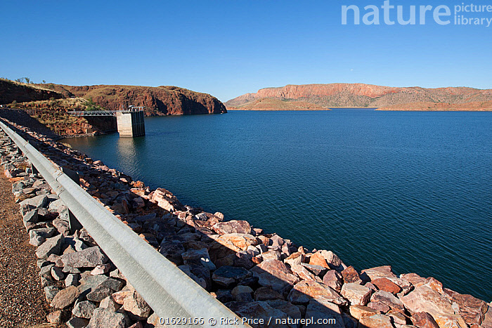 Stock photo of Lake Argyle reservoir, part of Ord River irrigation ...
