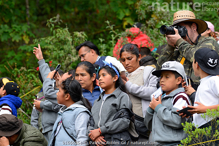 Stock photo of Children visiting the Monarch butterfly reserve at ... Stock photo of Children visiting the Monarch butterfly reserve at ...