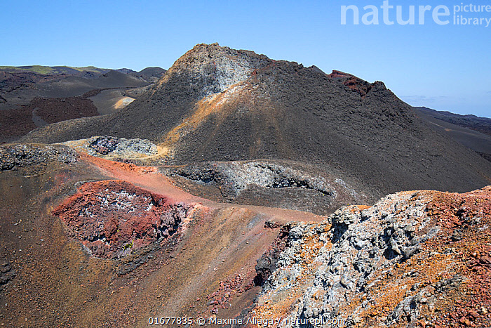 Stock photo of Chico volcano, Isabela Island, Galapagos. Available for ...