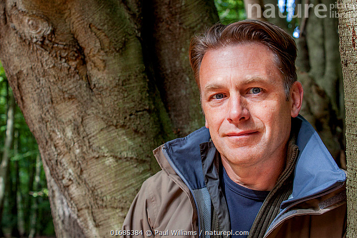 Stock photo of Naturalist and presenter Chris Packham during filming of ...
