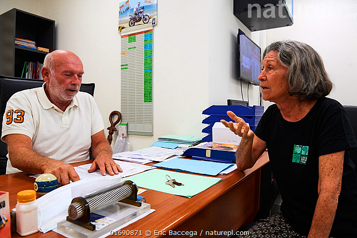 Stock photo of Aliette Jamart and son, Philippe Jamart, founder of Help ...