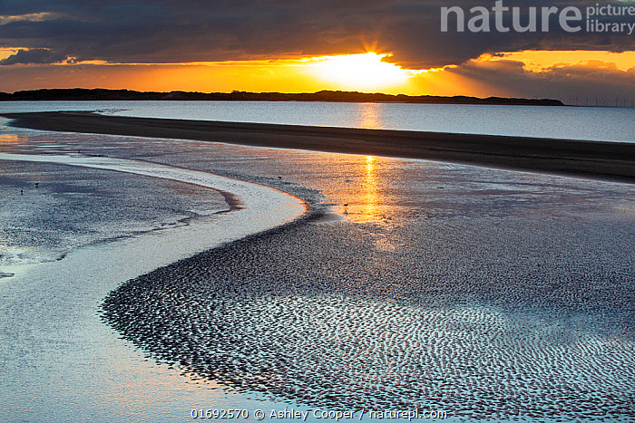 Estuary At Sunset Beach Sunset From Lytham St Annes Beach Overlooking