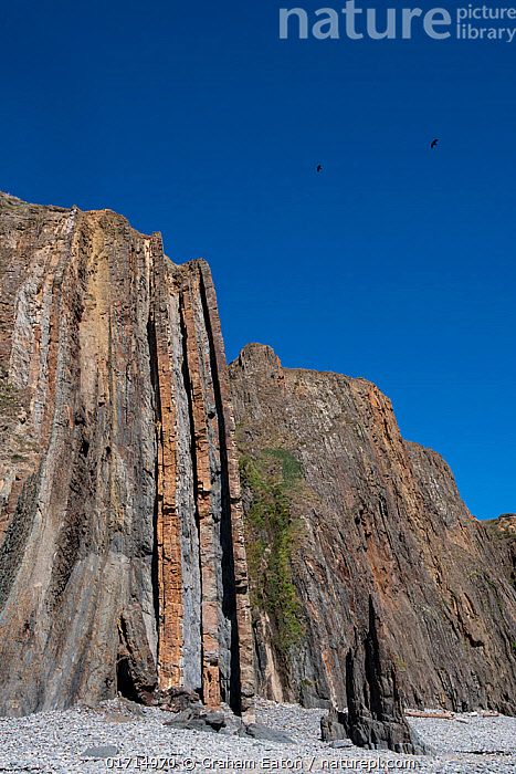 Stock photo of The Three Chimneys, three prominent layers of vertically ...