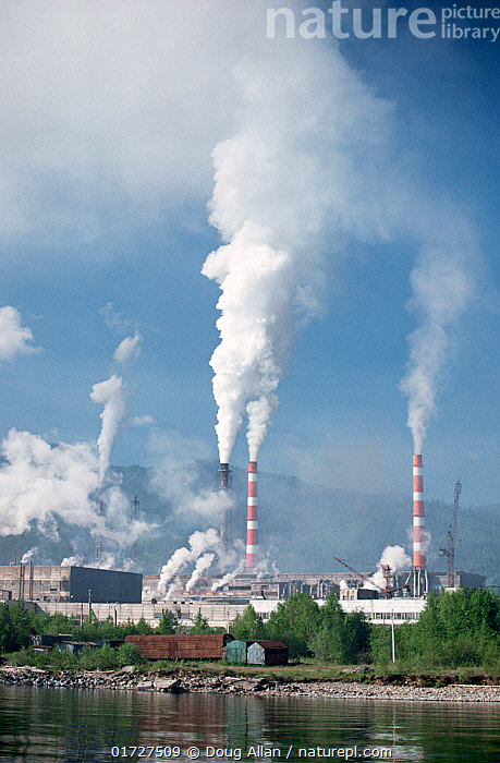 Stock photo of Baikalsk Pulp and Paper Mill, Lake Baikal, Russia. June ...