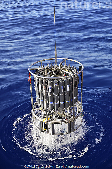 Stock photo of Rosette water sampler (also known as a CTD-rosette or ...